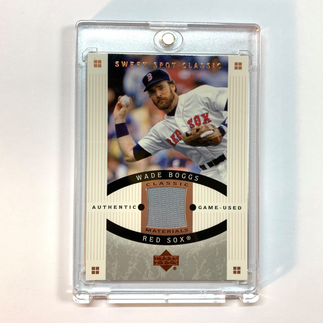 Sweet Spot Classics Wade Boggs Game Used Uniform Patch Card in Thick ...