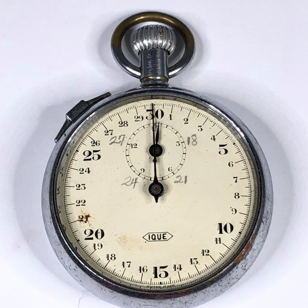 Swiss IQUE Manual Wind Pocket Watch*For Parts/Repair | Property Room