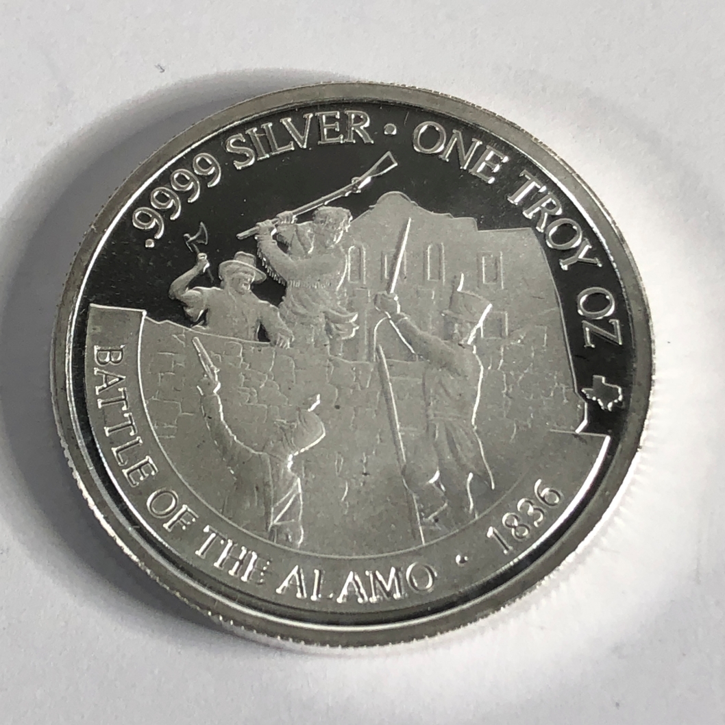 Texas State 1 Troy Ounce 999 Silver Round with Cameo Devices | Property ...