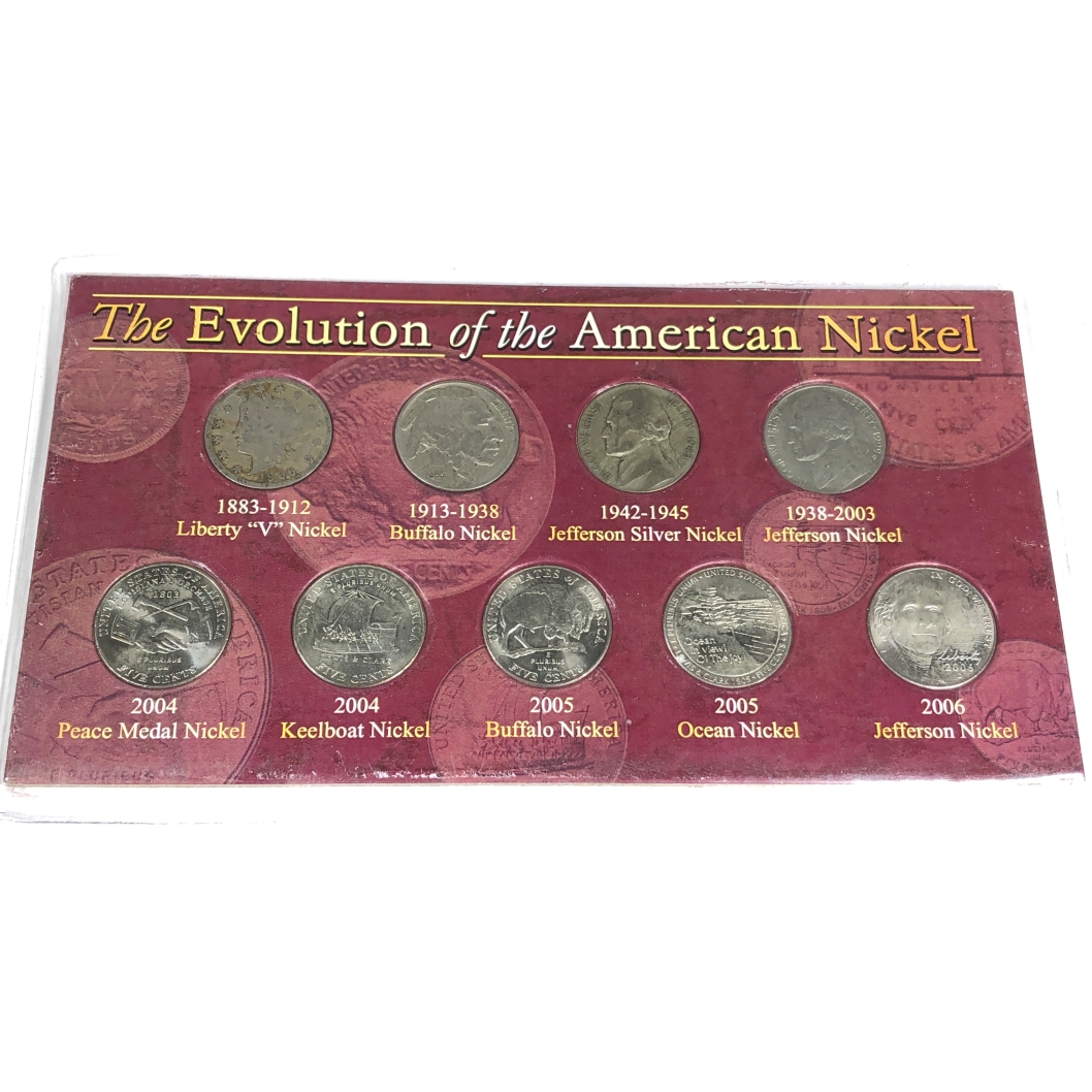 The Evolution of the American Nickel Set Liberty Buffalo Silver WWII ...