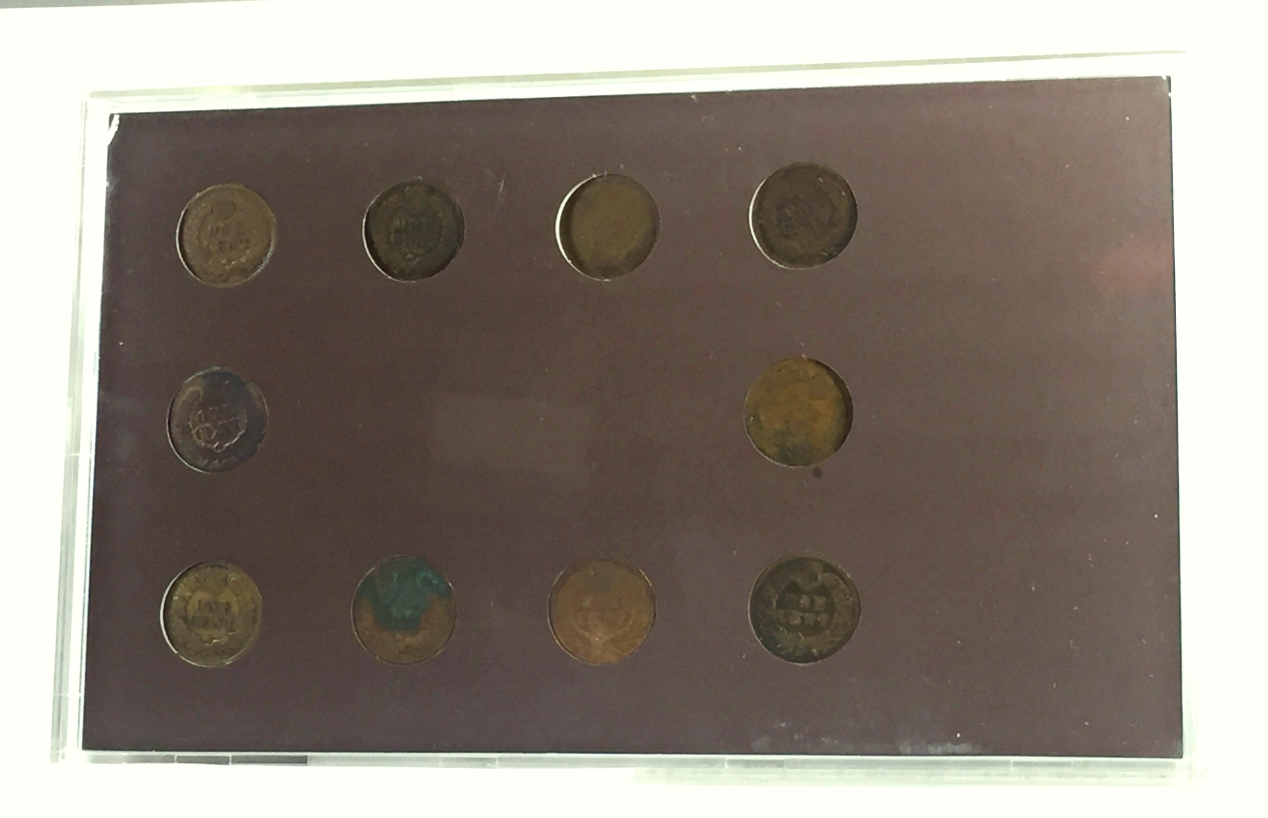 The Historic Indian Cent Collection*Lot of 10 Indian head Cents in ...