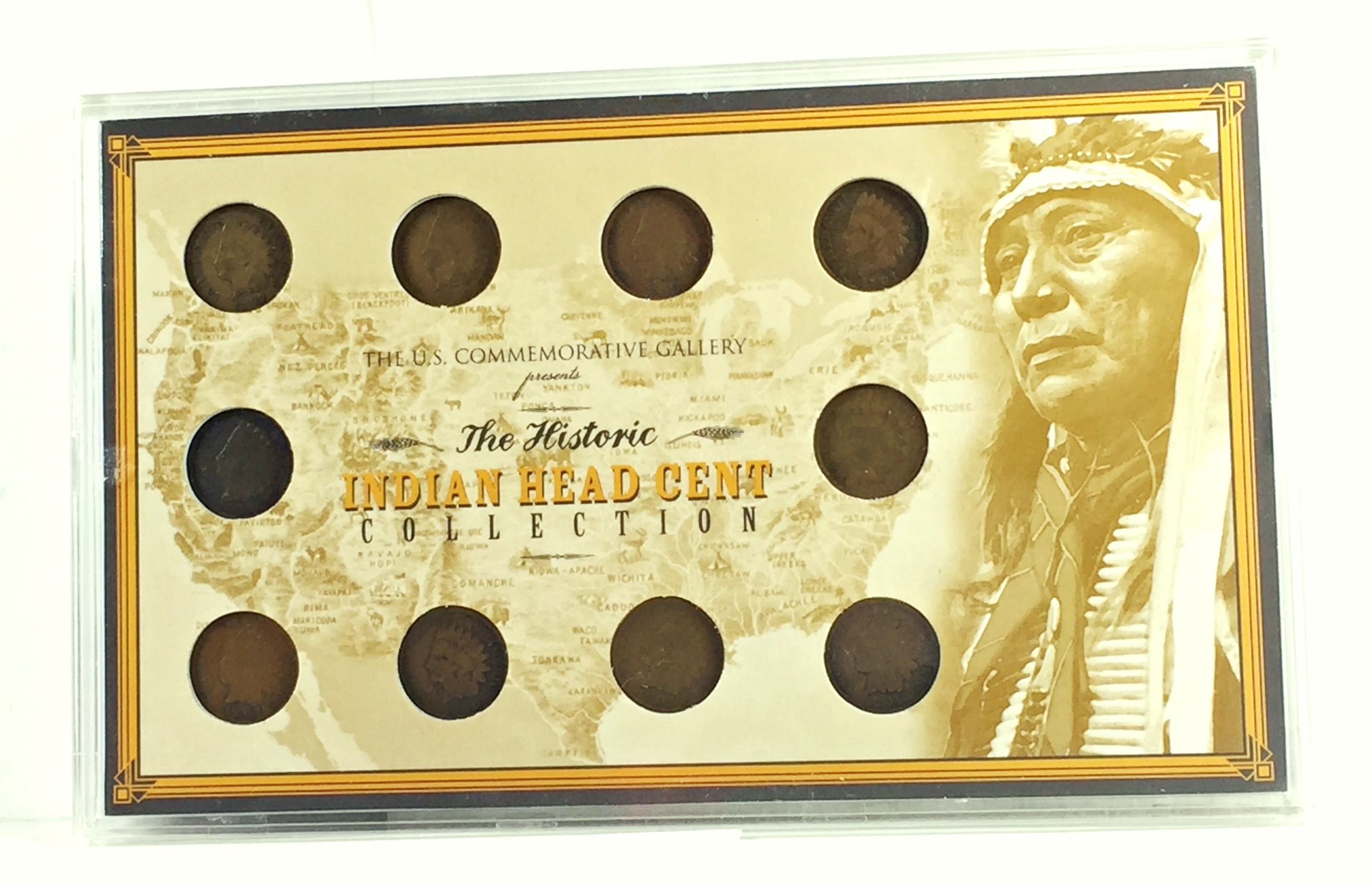 The Historic Indian Cent Collection*Lot of 10 Indian head Cents in ...