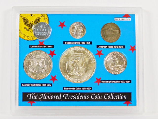 The Honored Presidents Silver Coin Collection*Five Silver Coins plus ...