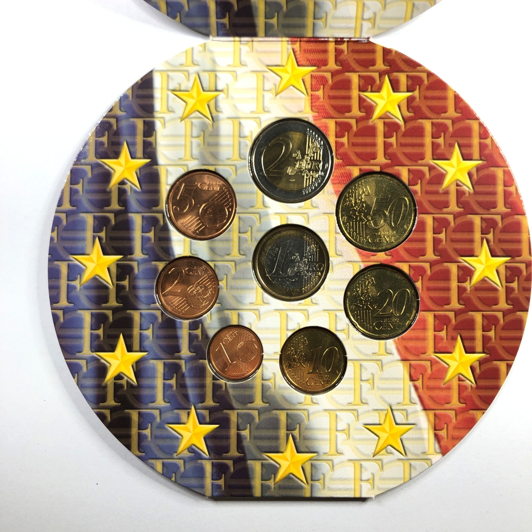 The Last French Coins in Euros of the 20th Century*Eight Coin Set ...