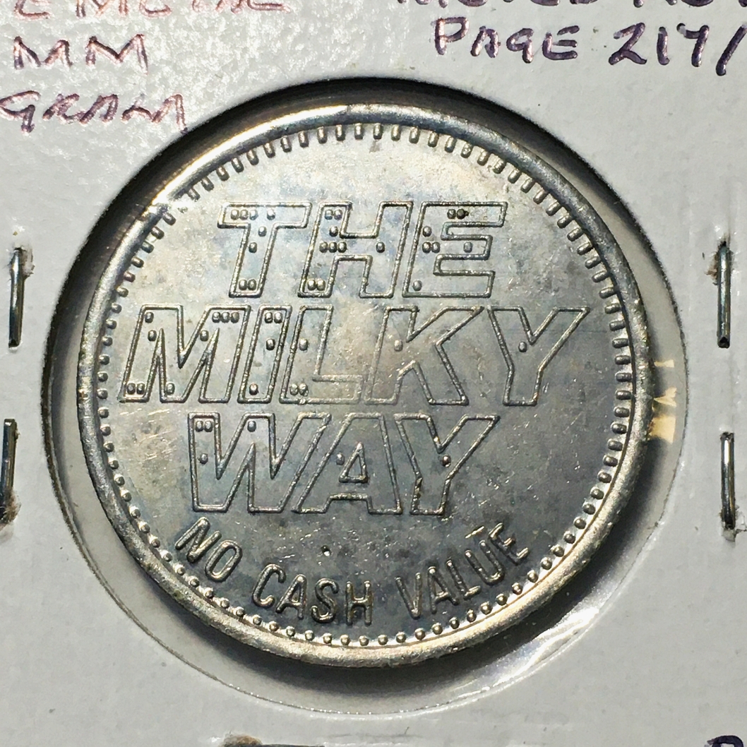 The Milky Way Token*Los Angeles*White Metal*25mm | Property Room
