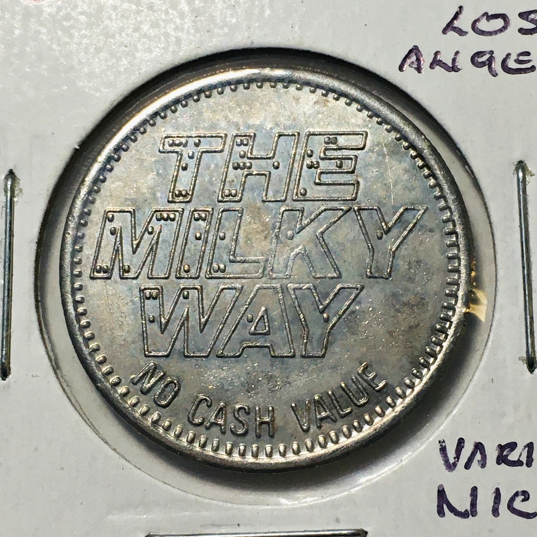 The Milky Way Token*Los Angeles*White Metal*25mm | Property Room