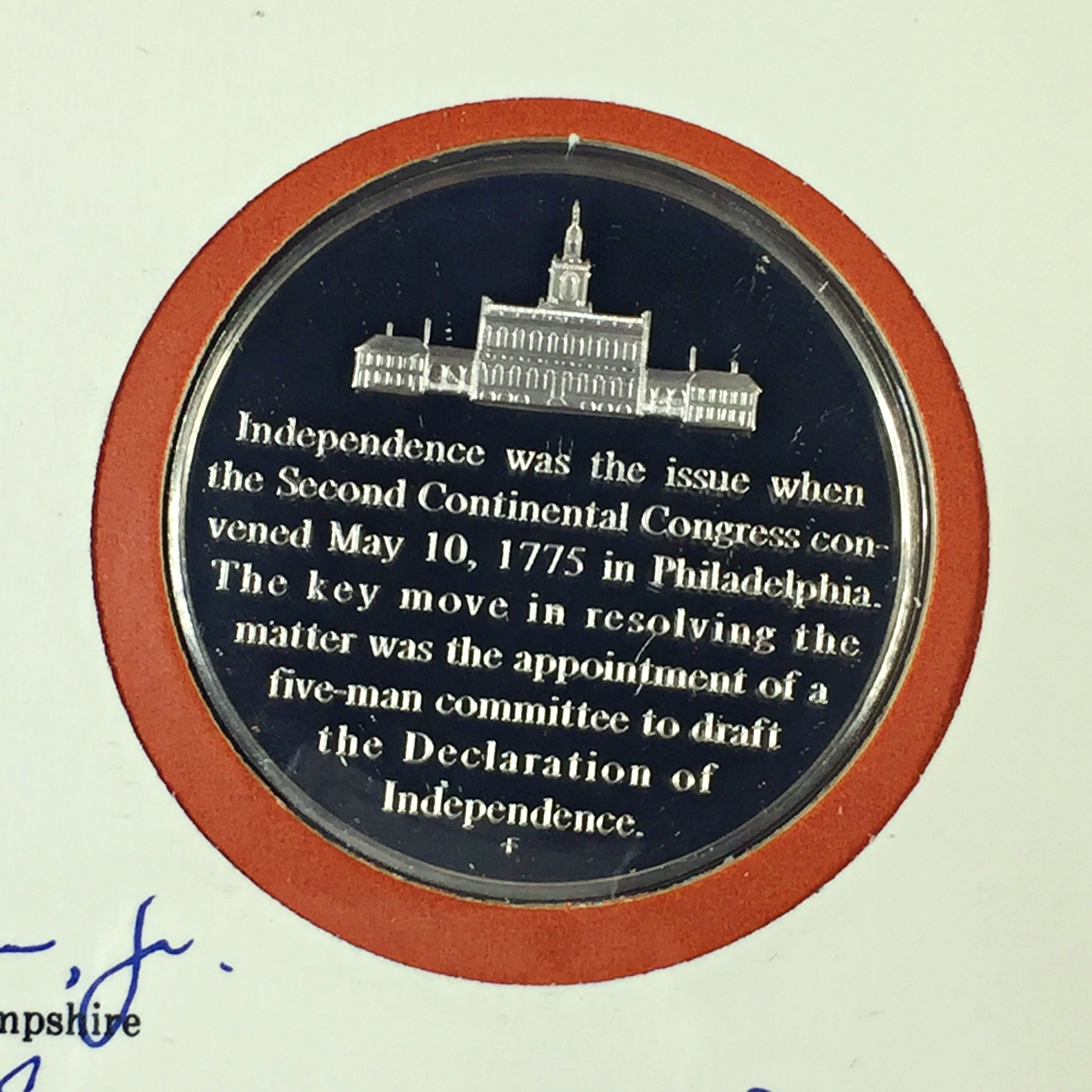 The Official Second Continental Congress Sterling Silver Proof ...