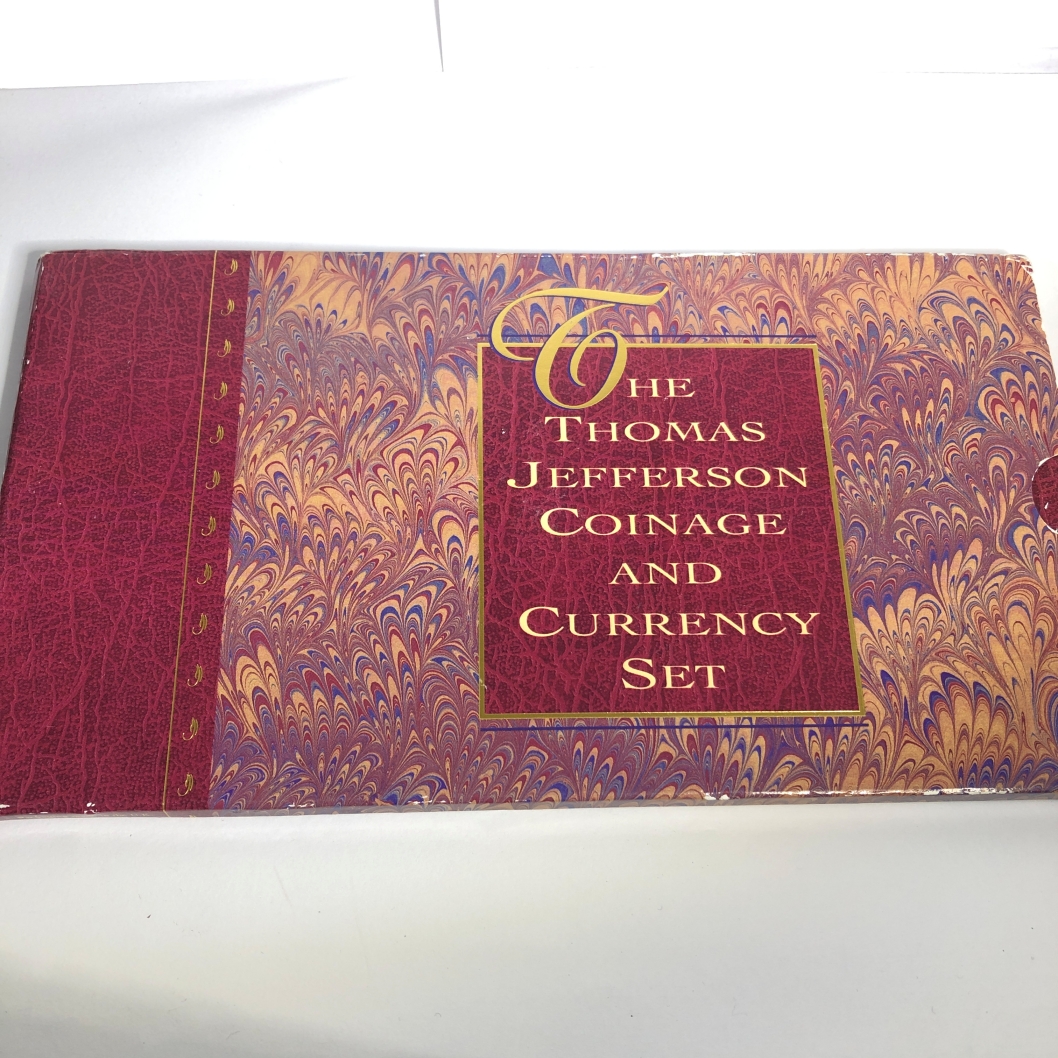 Thomas Jefferson Coin & Currency Set $@ Bill and Silver Dollar in ...