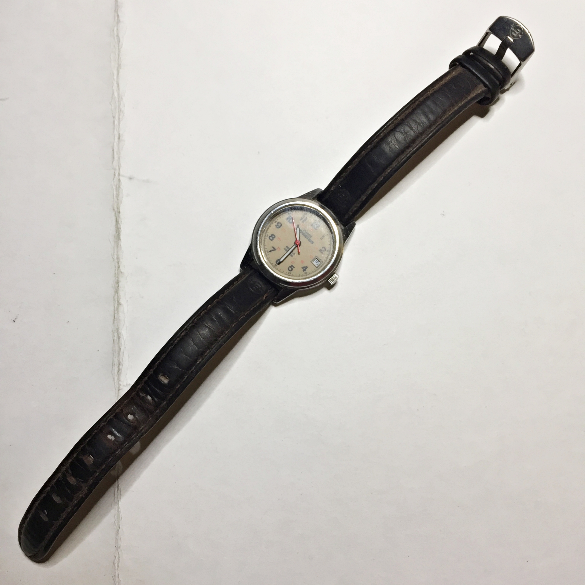 Timex Expedition Women's Wrist Watch w/Leather Band - 50 Meters Water ...