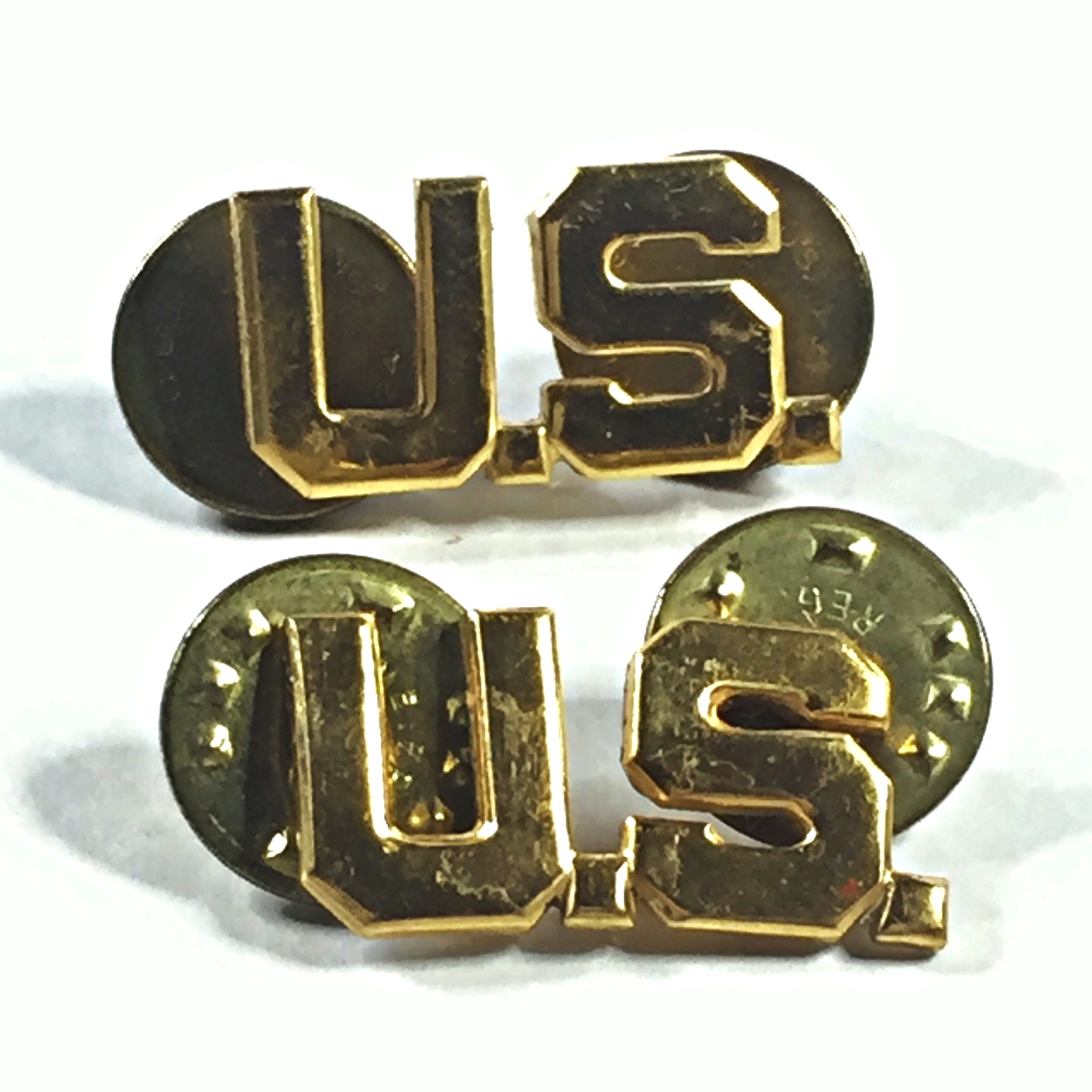 Two U.S. Gold Electro-Plate Military Lapel Pins | Property Room