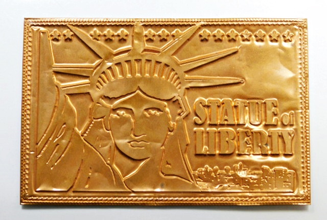 Undated Copper Post Card of the Statue of Liberty*Engraved | Property Room