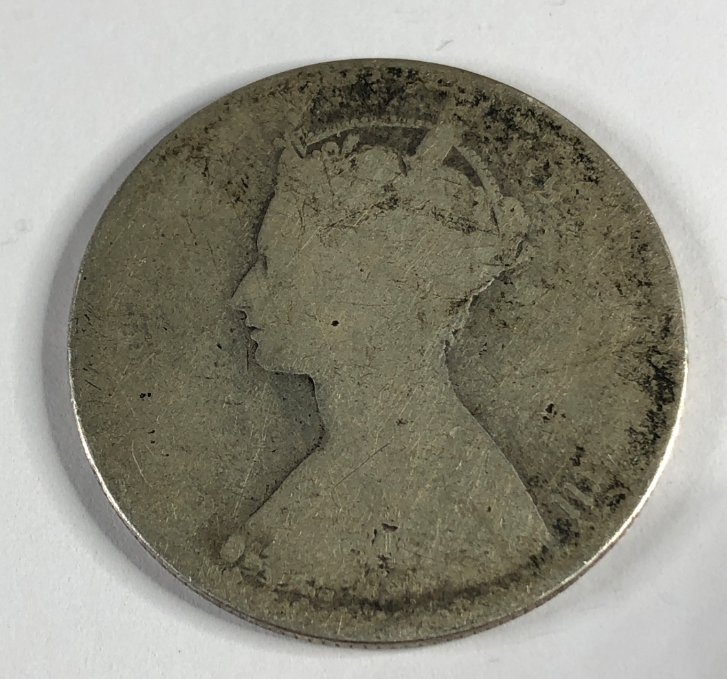 Undated Queen Victoria Silver One Florin | Property Room