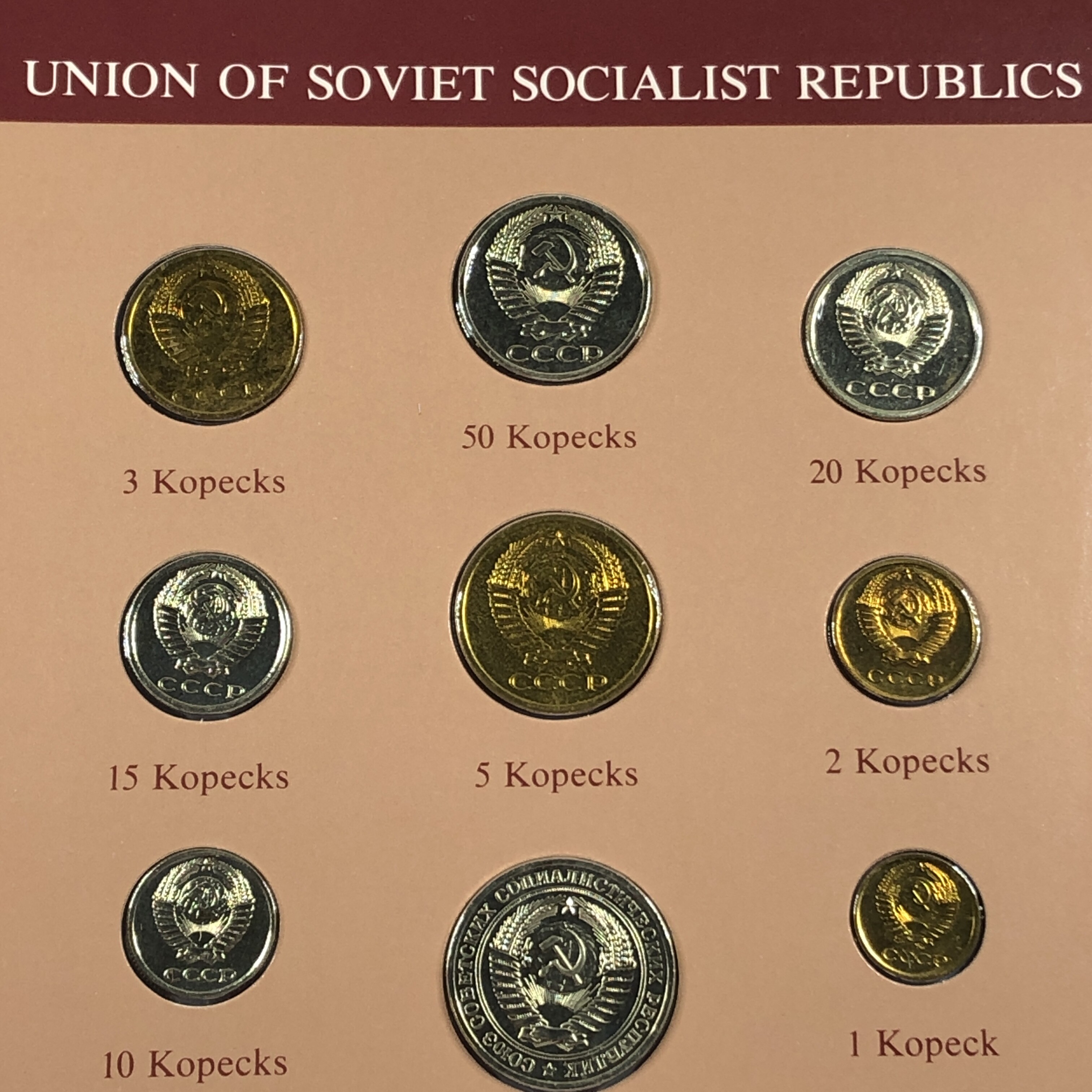 Union of Soviet Socialist Republics*Coin Sets of All Nations Series*8 ...