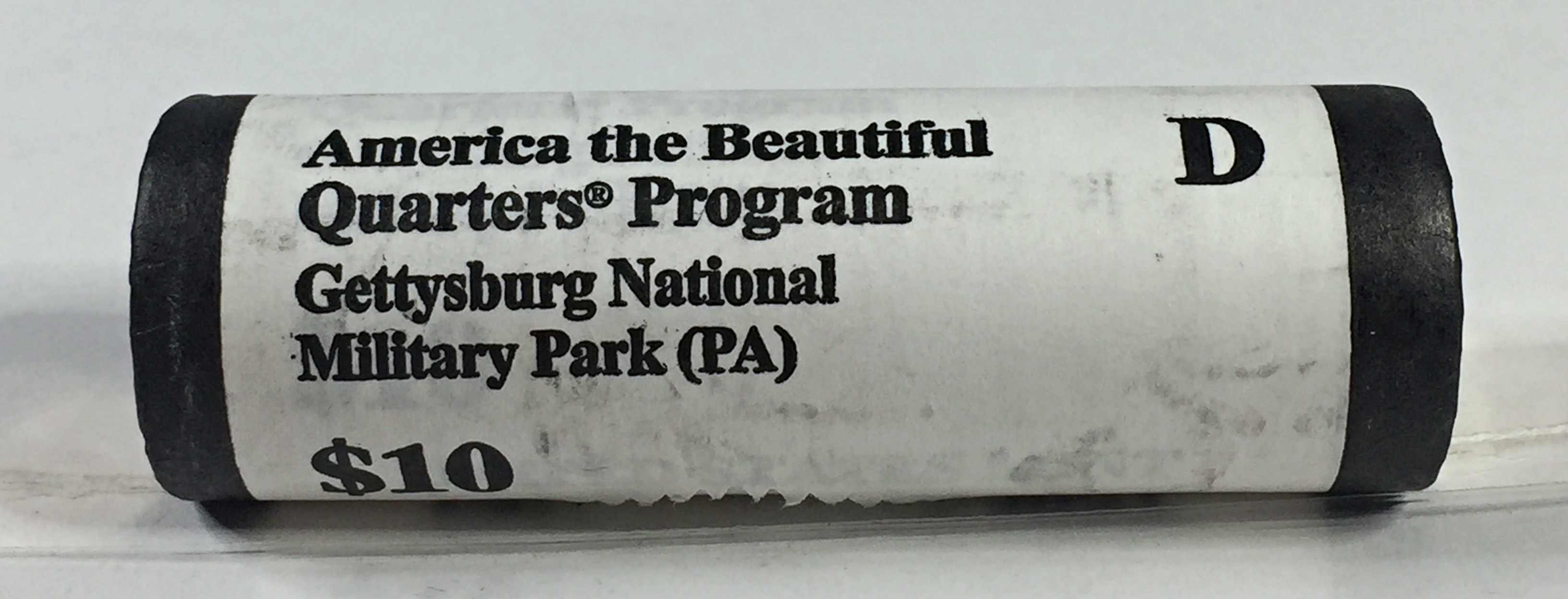 UNOPENED $10 US Mint Roll of 2011-D America the Beautiful Gettysburg ...