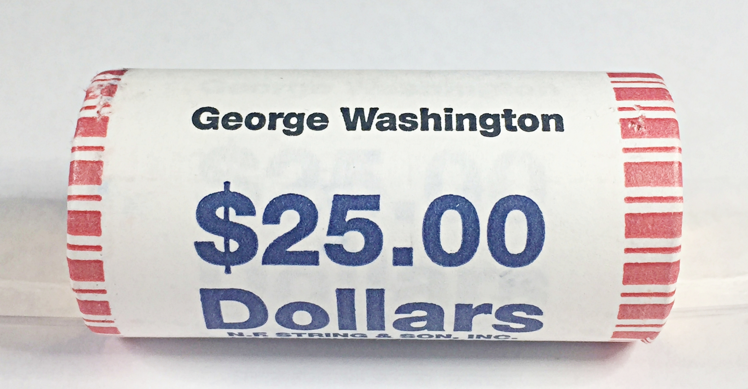 UNOPENED Bank Roll of 2007 $25 George Washington Presidential ...