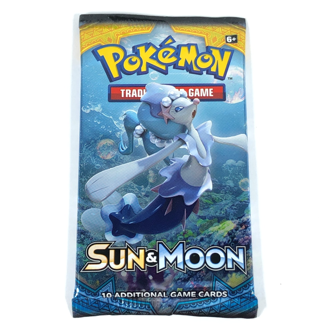 Unopened Booster Pack of POKEMON Trading Card Game*Sun & Moon*10 Cards ...