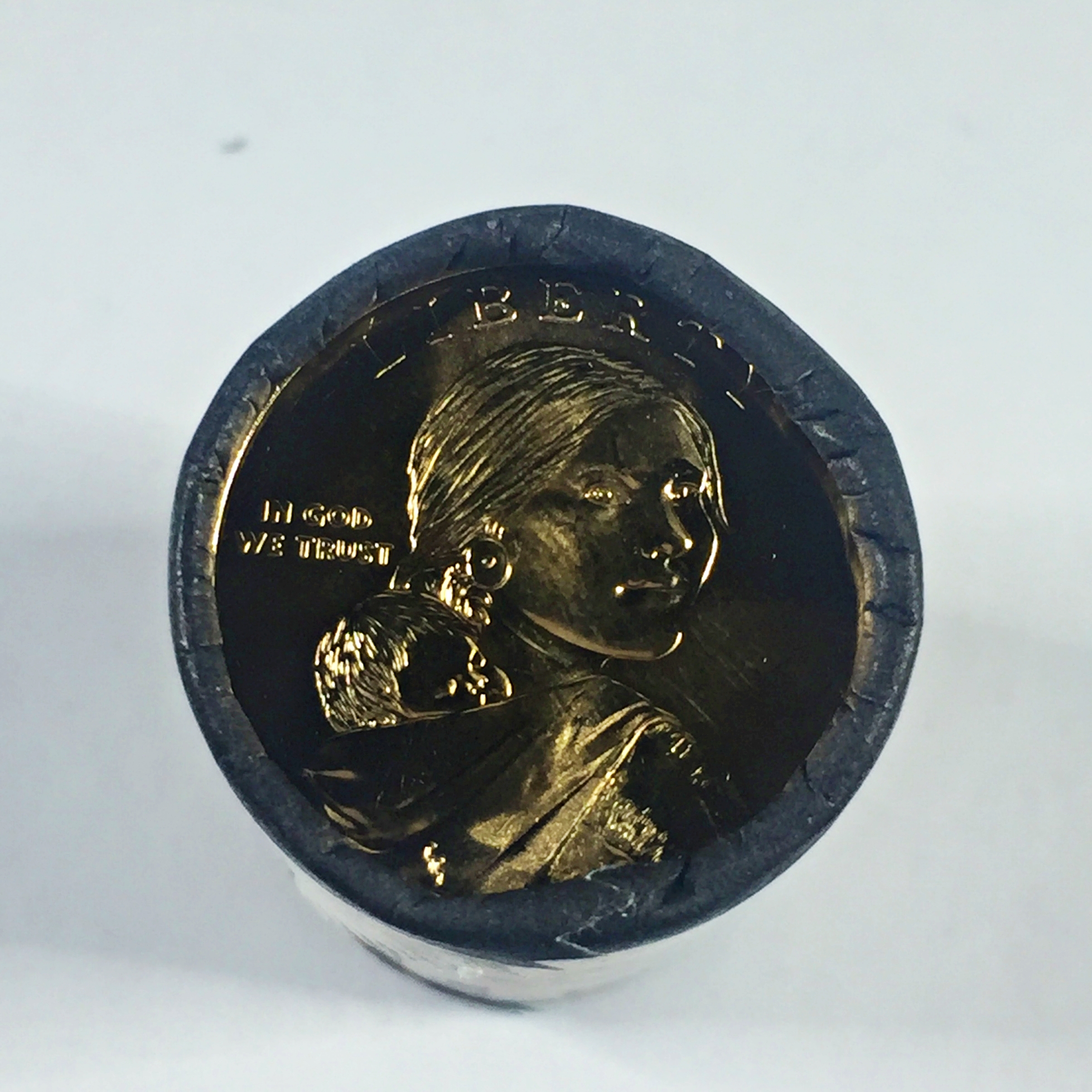 UNOPENED United States Mint $25 Roll of Native American 2017-D Sequoyah ...