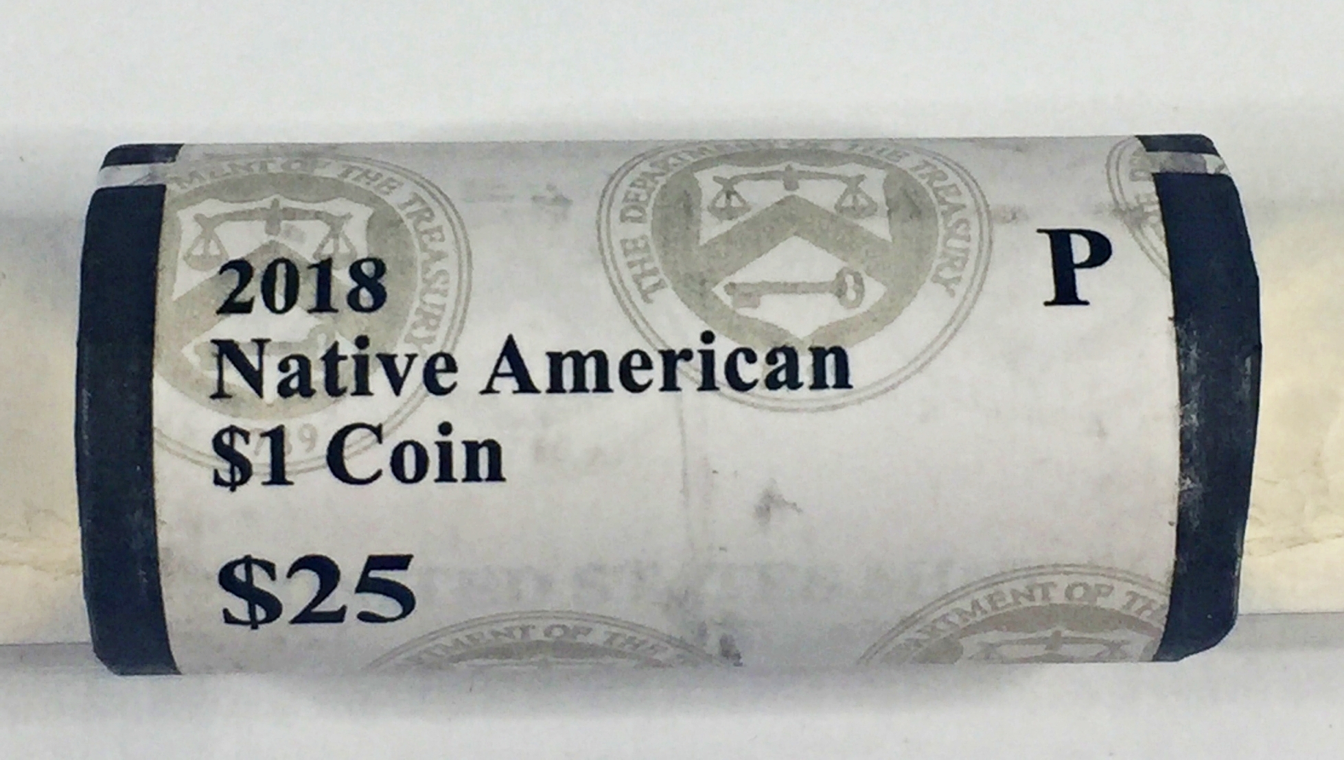 UNOPENED United States Mint $25 Roll of Native American 2018-P Jim ...