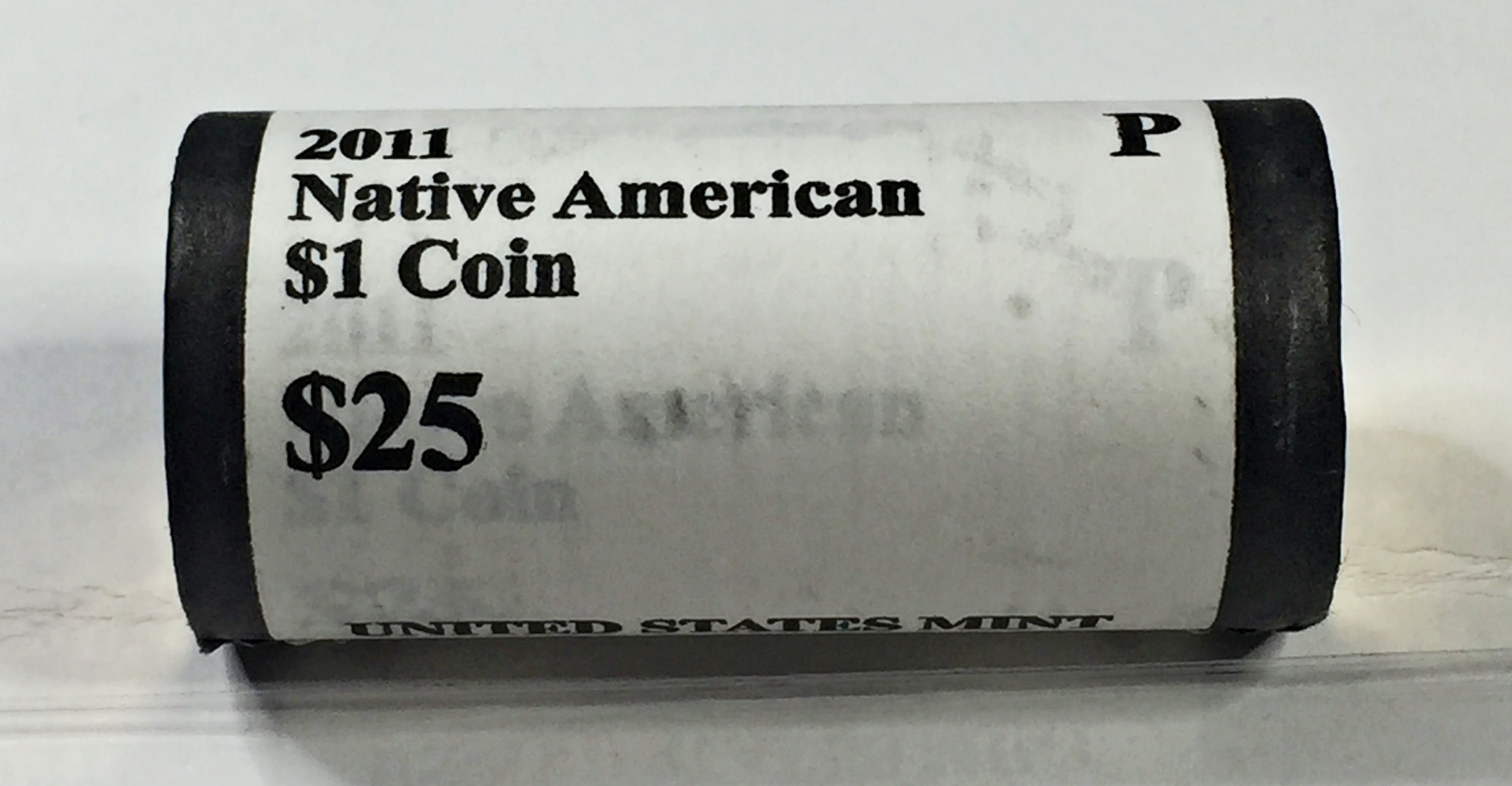UNOPENED US Mint $25 Roll 2011-P Native American Commemorative Dollars ...