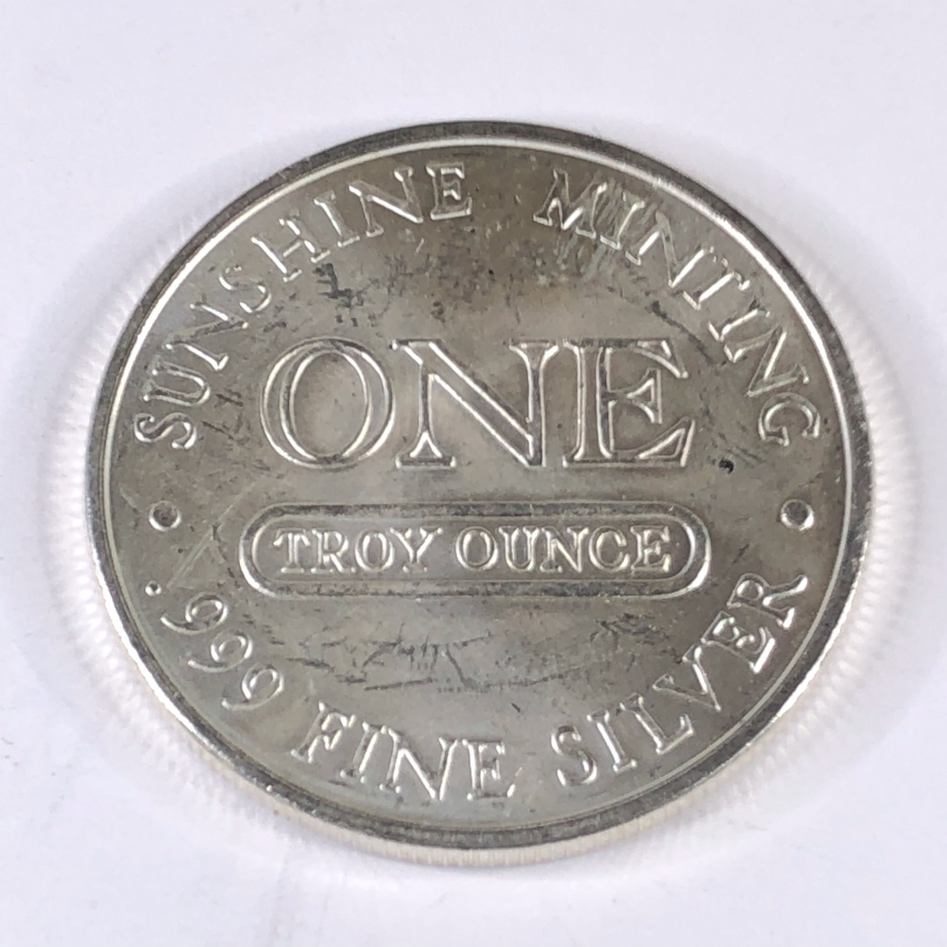US Assay Silver Trade Unit .999 Silver 1oz Round High Grade | Property Room