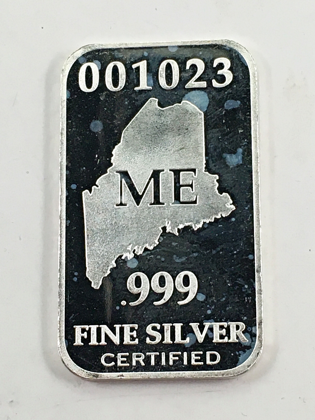 US State of Maine Silver Bar*Full Troy Oz.*.999 Fine Certified Silver ...