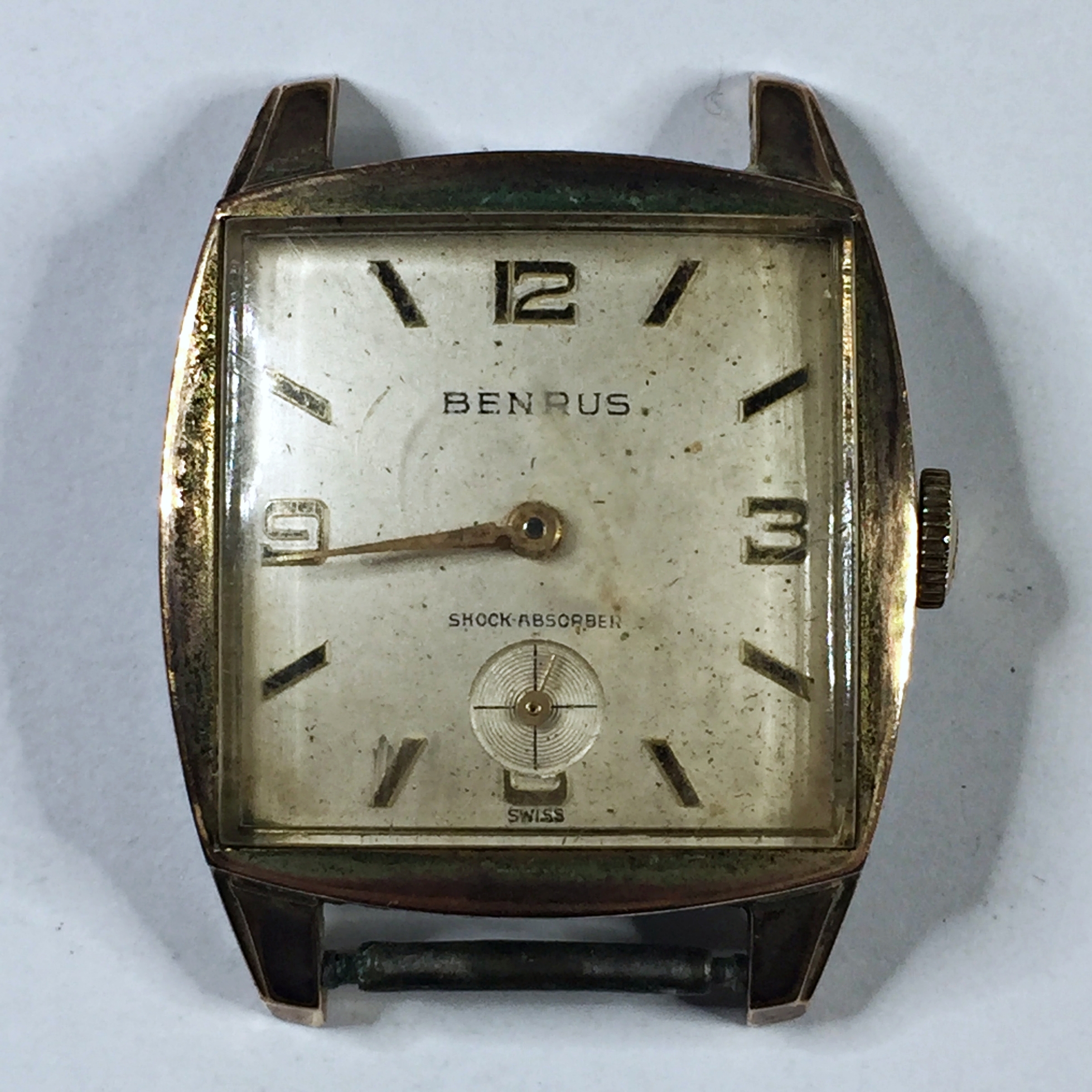 Vintage Benrus 20 Mircon Gold Electroplate Wrist Watch - 20 Grams Total ...