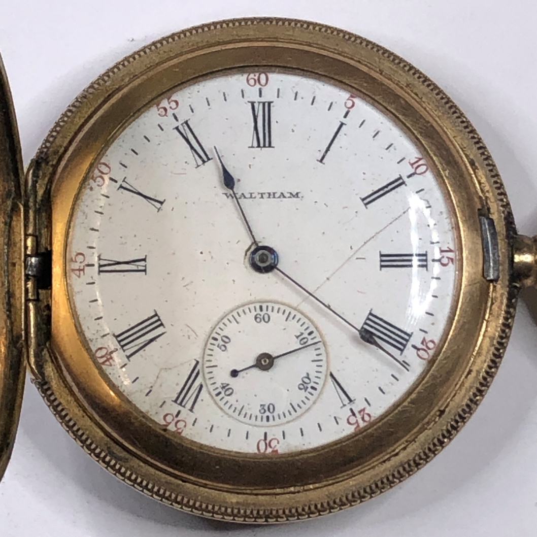 Vintage Gold Filled Waltham Pocket Watch - 60.6 Grams Total Weight ...