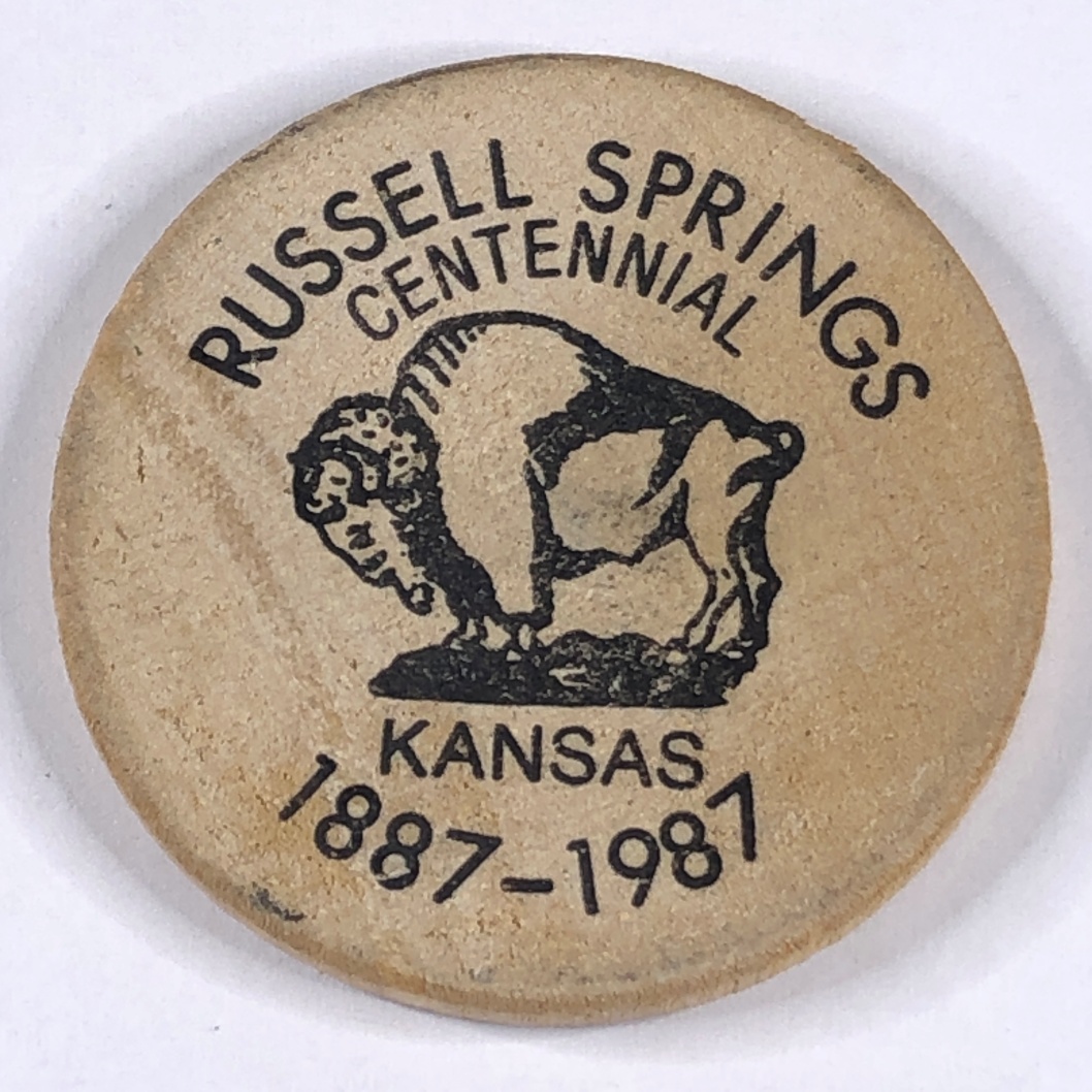 Wooden Nickel*Russell Springs Centennial*1987 Kansas | Property Room