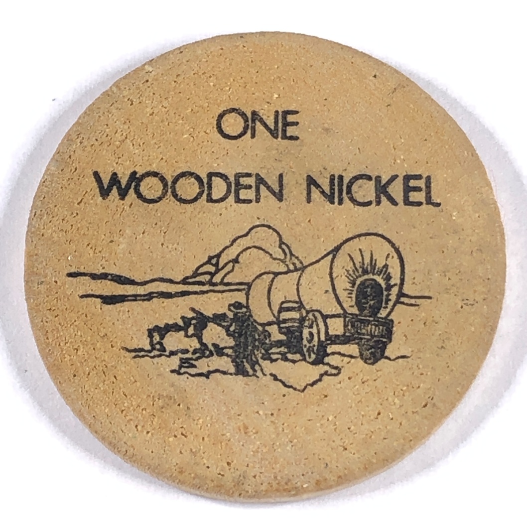 Wooden Nickel*Russell Springs Centennial*1987 Kansas | Property Room