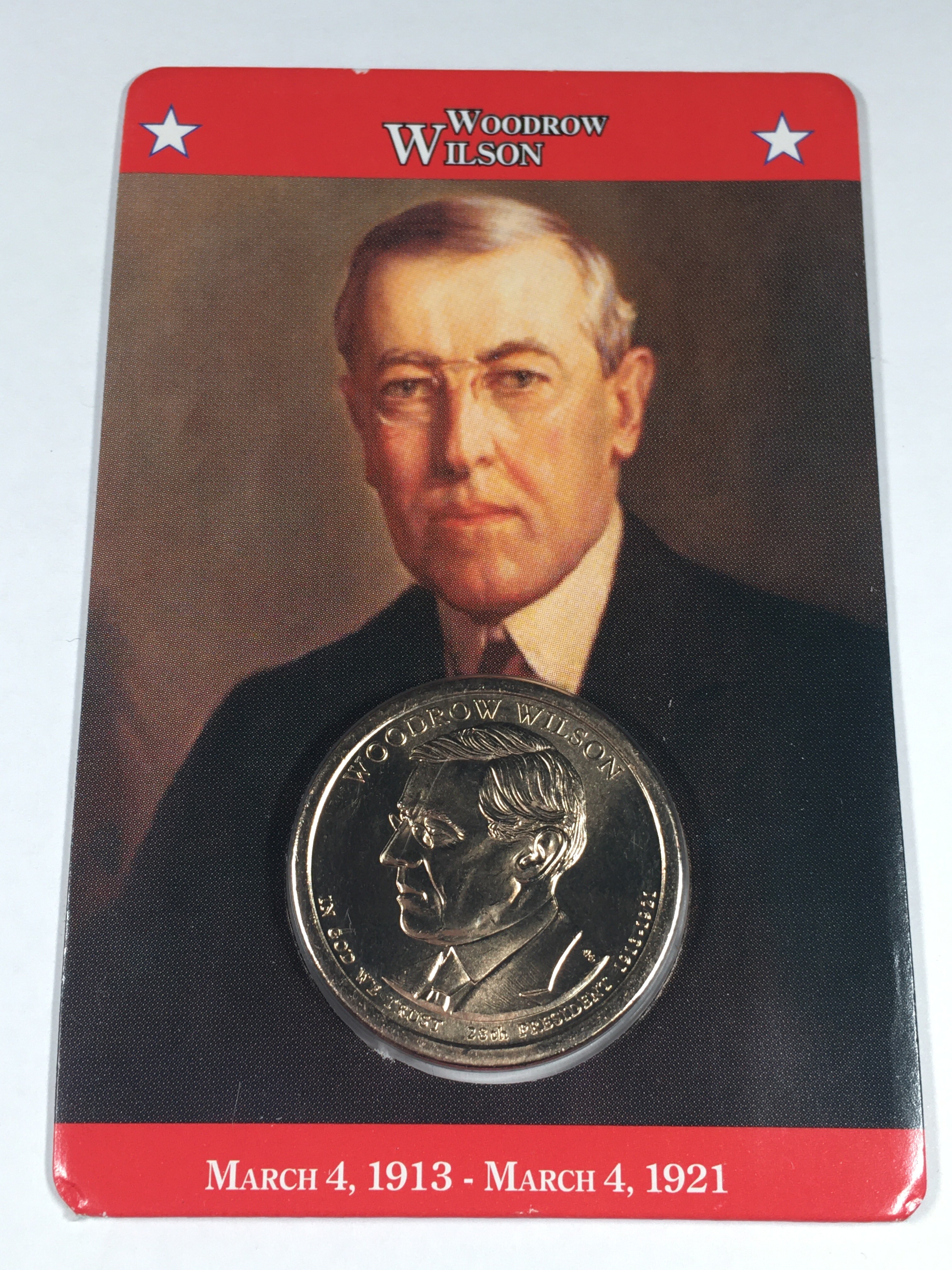 Woodrow Wilson Presidential Commemorative Dollar*Brilliant Uncirculated ...
