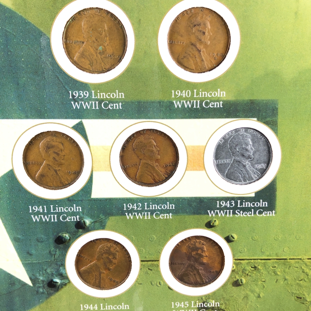World War II American Cents Collection 1939-1945*Lot of Seven (7) Cents ...