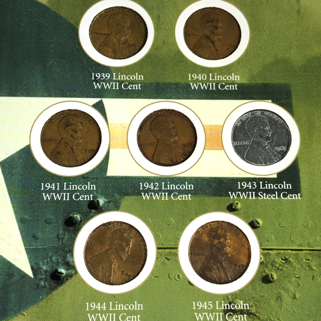 World War II American Cents Collection 1939-1945*Lot of Seven (7) Cents ...