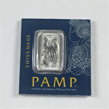 1 gram 999.5 PAMP Platium Bar*In Sealed Packet with COA | Property Room