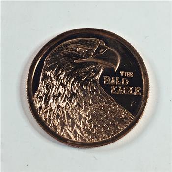 1 Ounce .999 Fine Proof Copper Round*The Bald Eagle | Property Room