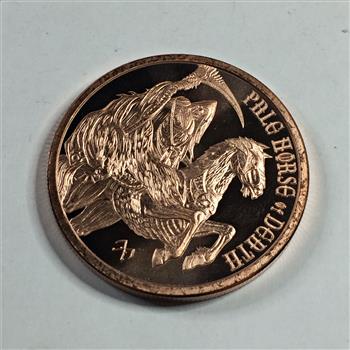 1 Ounce .999 Proof Copper Round*Pale Horse of Death*The Four Horsemen ...