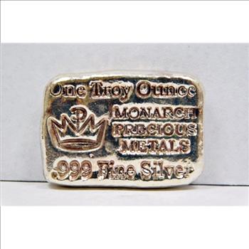1 oz .999 Fine Silver Bar Monarch Precious Metals | Property Room