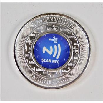 1 oz .999+ Fine Silver MintID NFC Chip Scan Secured Authentication ...