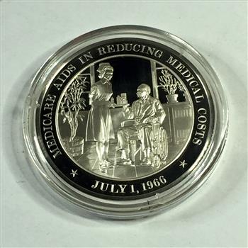 1.2 oz Proof Sterling Silver Historical Commemorative Medallion ...
