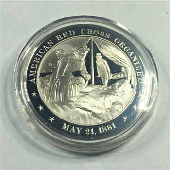 1.3 oz Proof Sterling Silver Historical Commemorative Medallion ...