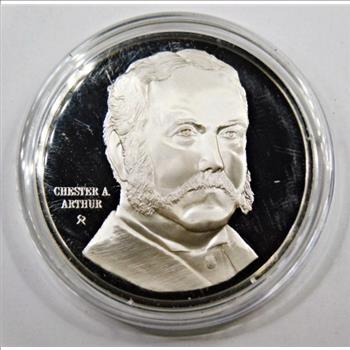 1.3oz Proof Silver Commemorative of Chester A. Arthur*In Protective ...