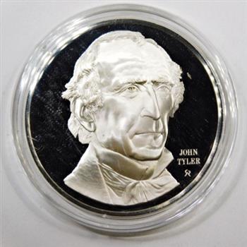 1.3oz Proof Silver Commemorative of John Tyler*In Protective Capsule ...