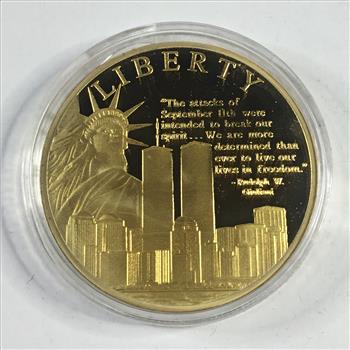 1.5" Diameter, 1oz Proof Copper Round*The American Spirit Remember 9/11 ...