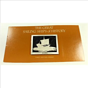 1500 Grains Sterling Silver Proof Ingot*Great Sailing Ships of History ...