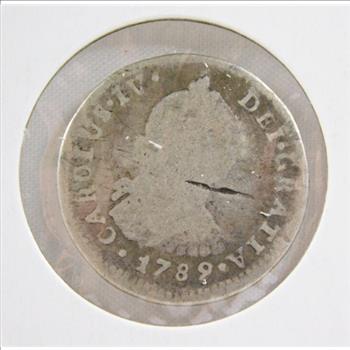 1789 Spanish Colonial Mexico Silver 1 Real | Property Room