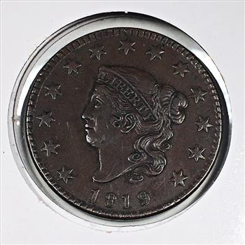 1819 (sm date) Matron Head Large Cent*LIBERTY Fully Visible | Property Room