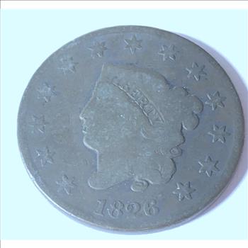 1826 Matron Head US Large Cent Full Liberty Visible | Property Room