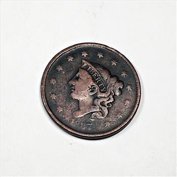1837 Matron Head Large Cent*LIBERTY Fully Visible | Property Room