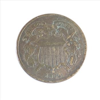 1864 US 2c Piece | Property Room