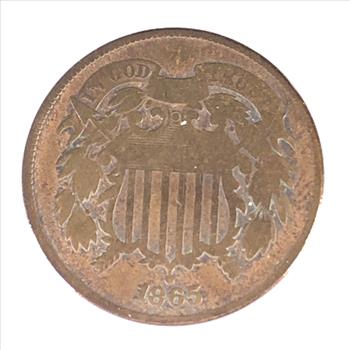 1865 Shield 2c Piece | Property Room