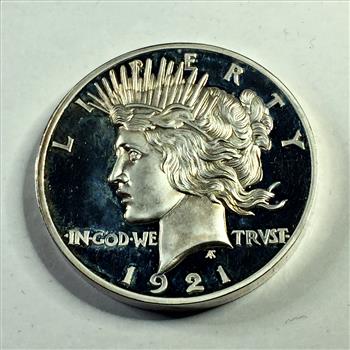 1889-CC Silver Layered Morgan Dollar Tribute Proof | Property Room